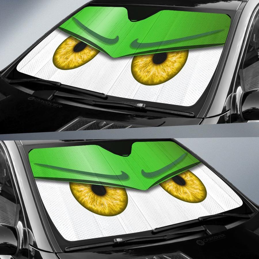 Green Funny Angry Cartoon Eyes Car Auto Sun Shades Windshield ...