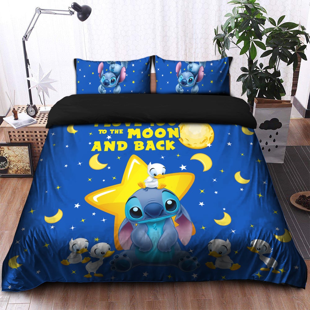 Cute Stitch And Dutch Bedding Set Duvet Cover And 2 Pillowcases - Nearkii