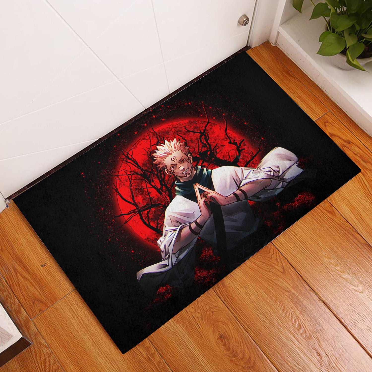 Sukuna Jujutsu Kaisen Moonlight Door Mats Home Decor - Nearkii