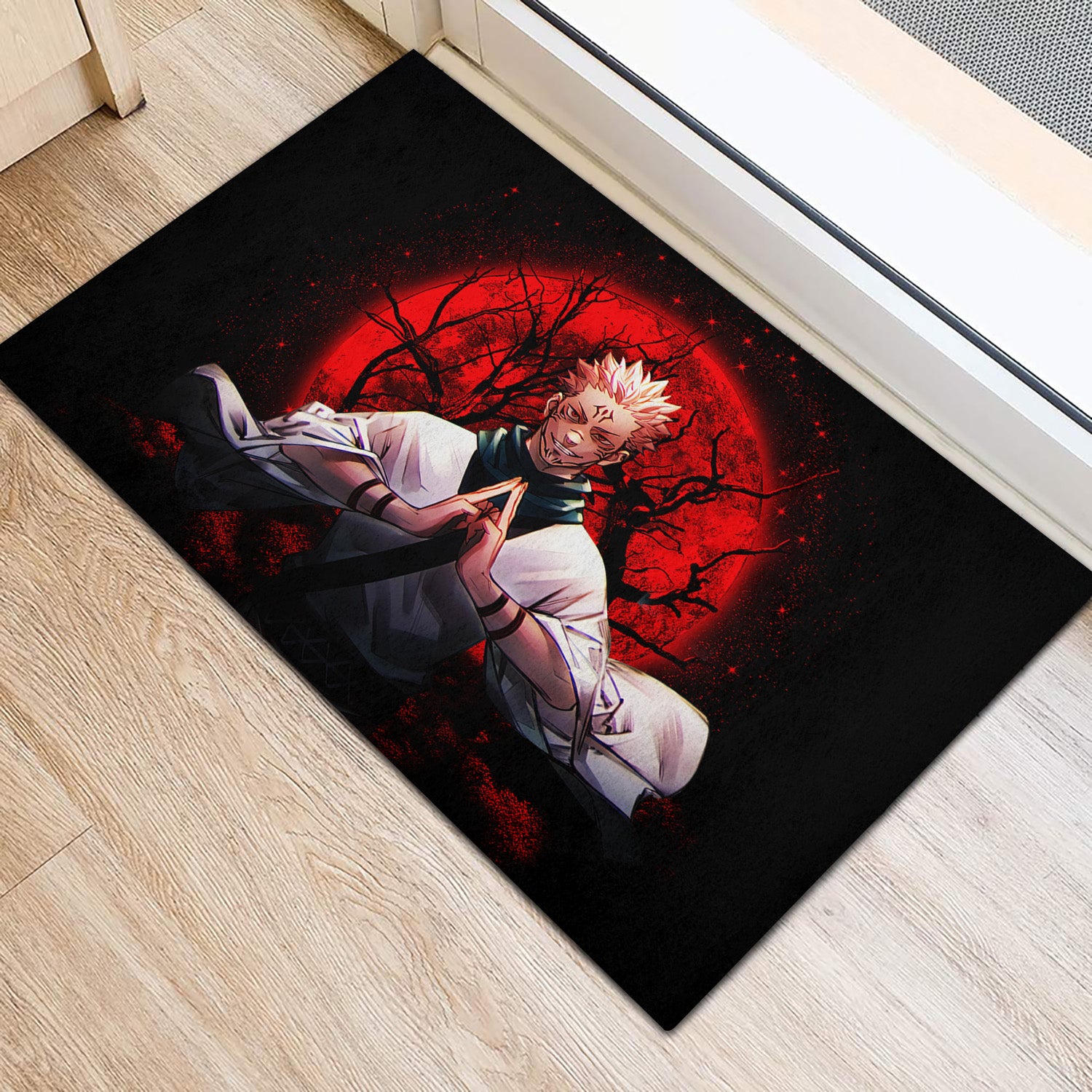 Sukuna Jujutsu Kaisen Moonlight Door Mats Home Decor - Nearkii