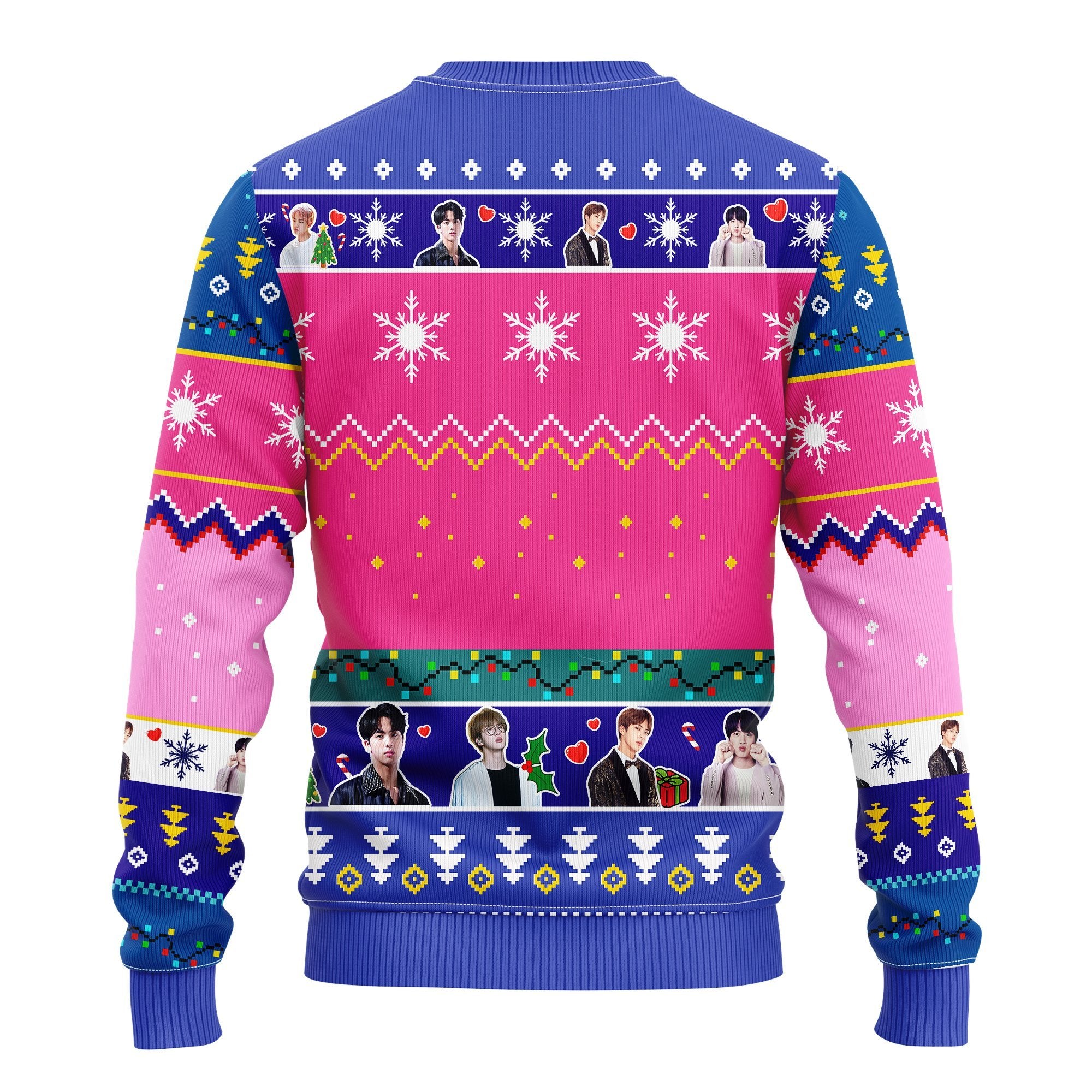 Jin Bts Ugly Christmas Sweater Pink- Amazing Gift Idea Thanksgiving ...