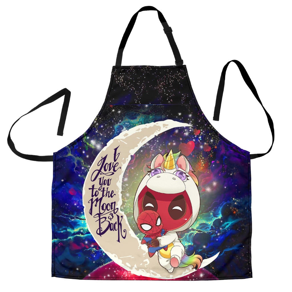 Unicorn Deadpool And Spiderman Avenger Love You To The Moon Galaxy ...