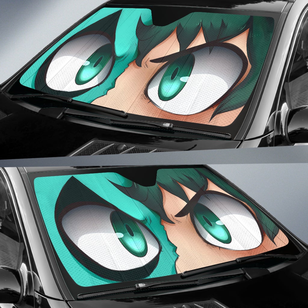 Deku Car Windshield Sun Shade Custom My Hero Academia Auto Sun Shades ...