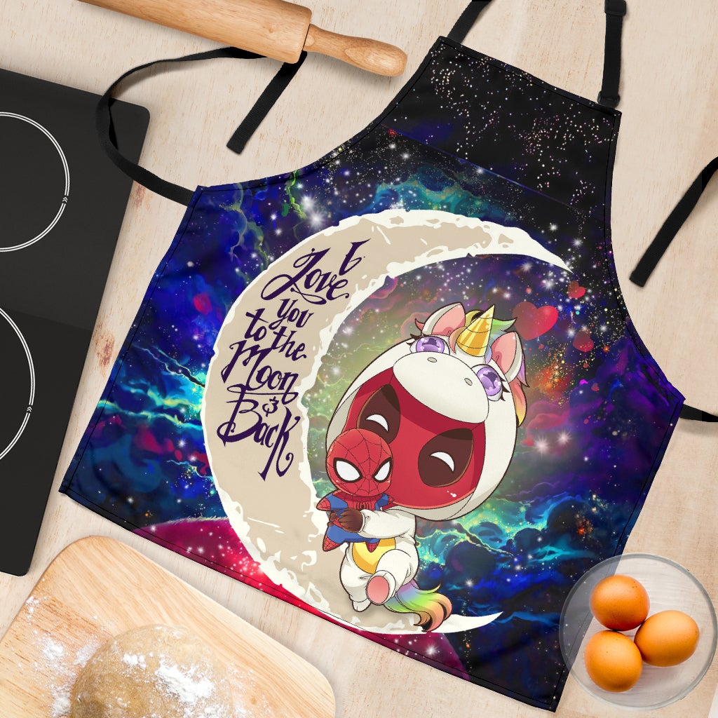 Unicorn Deadpool And Spiderman Avenger Love You To The Moon Galaxy ...