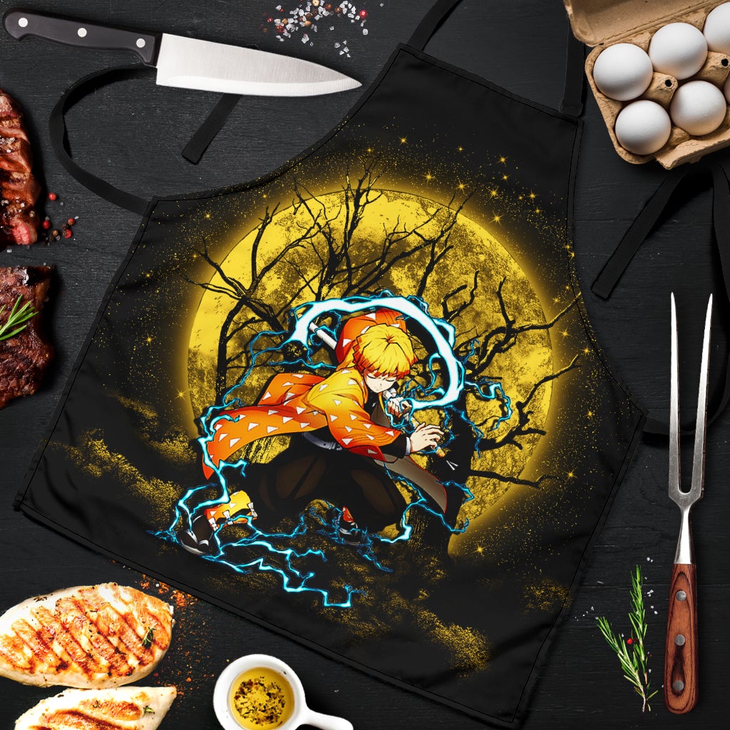 Zenitsu Moonlight Custom Apron Best Gift For Anyone Who Loves Cooking ...