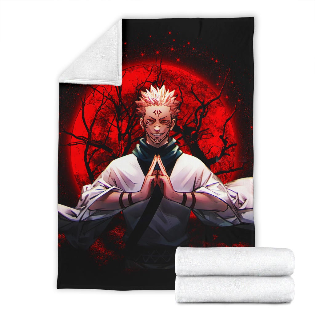 Sukuna Jujutsu Kaisen Moonlight Premium Blanket - Nearkii