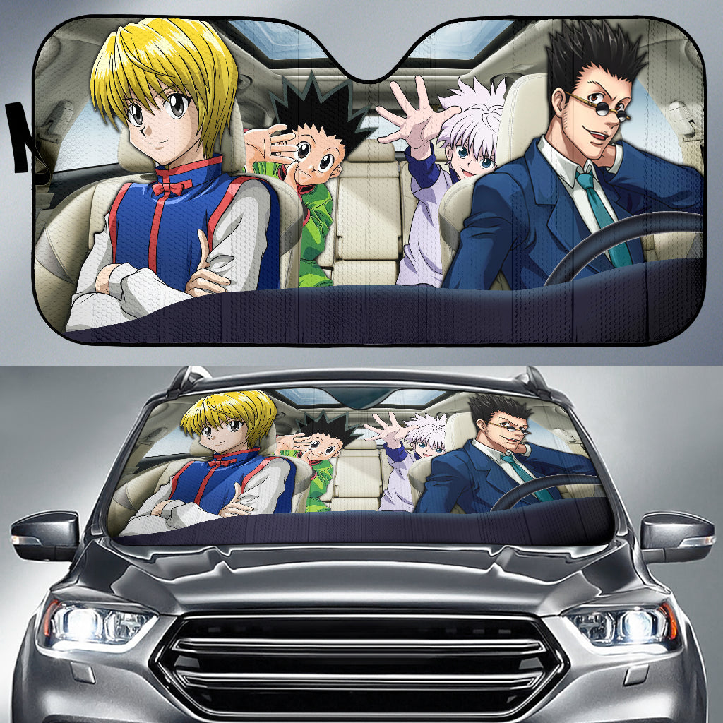 Custom Hunter X Hunter Gon Killua Kurapika Leorio Car Auto Sunshades ...