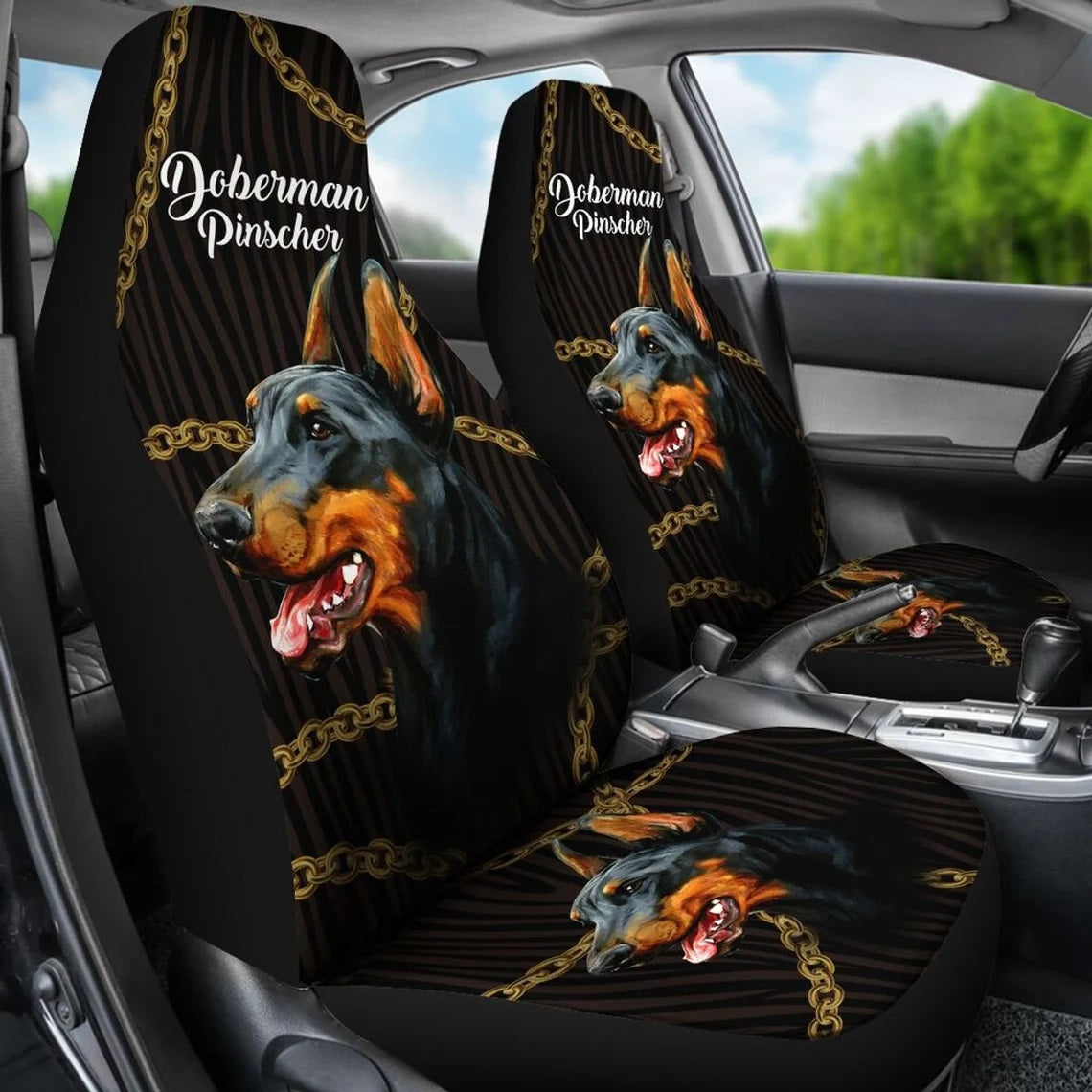 Doberman Awesome Custom Car Seat Covers - Nearkii
