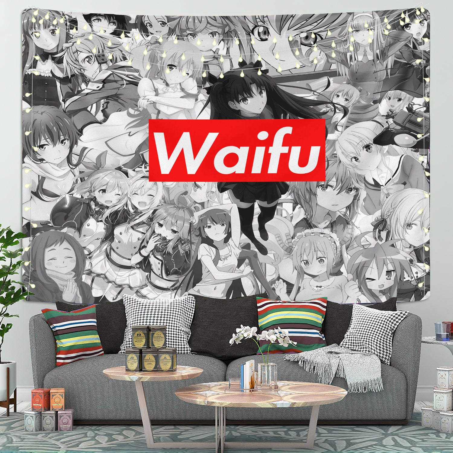 Waifu Tapestry Room Decor - Nearkii