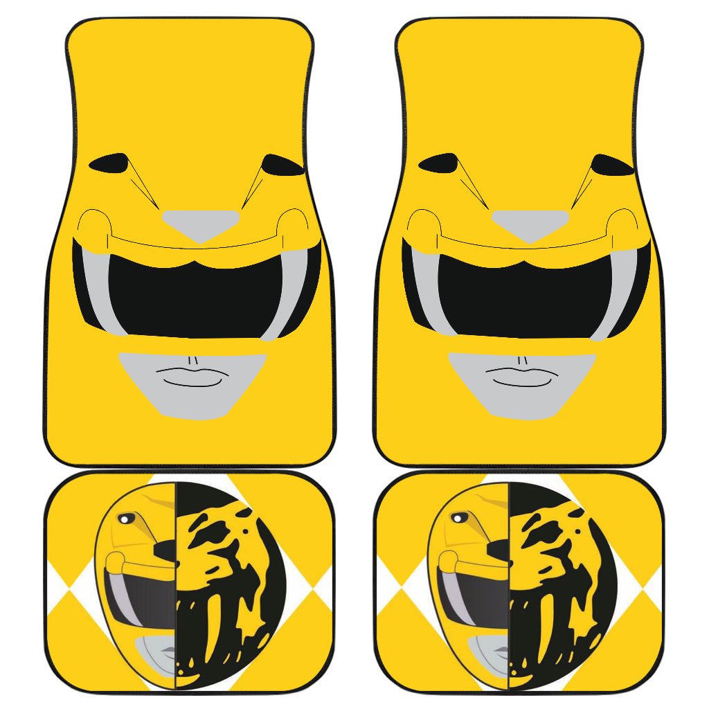 Mighty Morphin Power Rangers Yellow Car Floor Mats Car Accessories ...