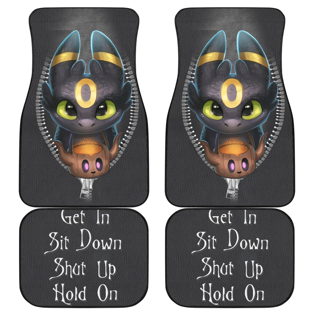 Toothless Halloween Zipper Sit Down Shut Up And Hold On Car Floor Mats ...