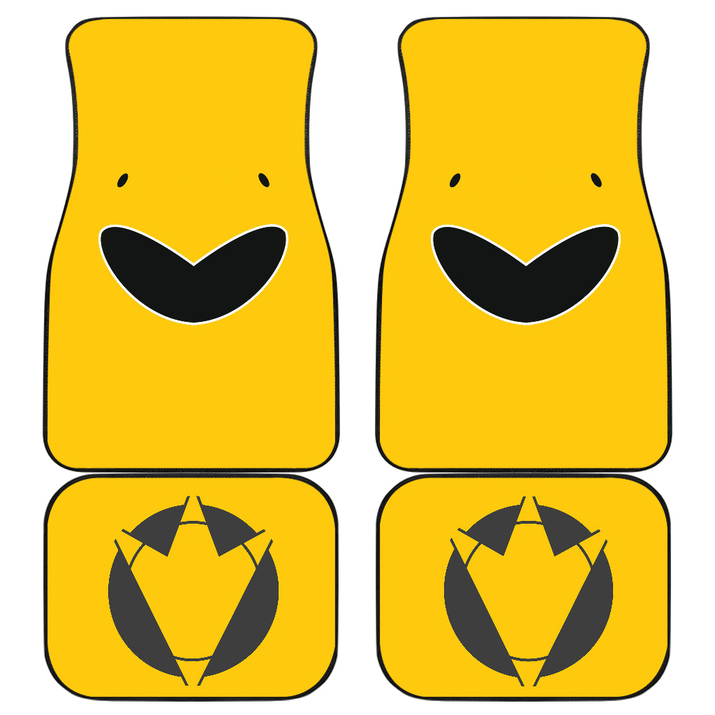 Yellow Dino Thunder Power Rangers Car Floor Mats Car Accessories - Nearkii