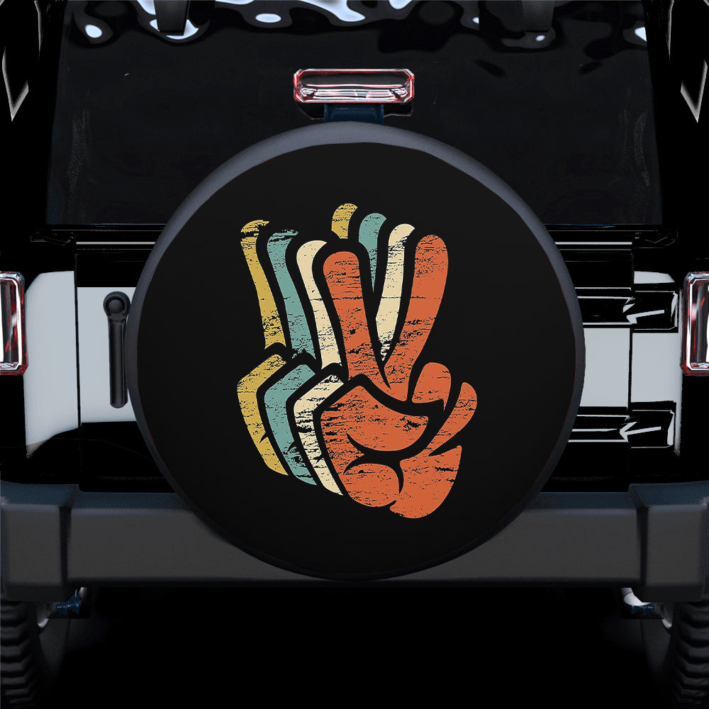 Peace Sign Spare Tire Cover Gift For Campers - Nearkii