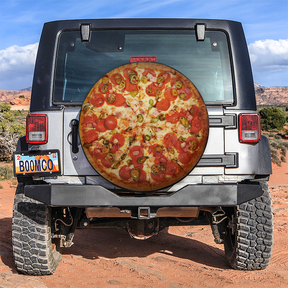 Hot Pizza Car Spare Tire Covers Gift For Campers - Nearkii