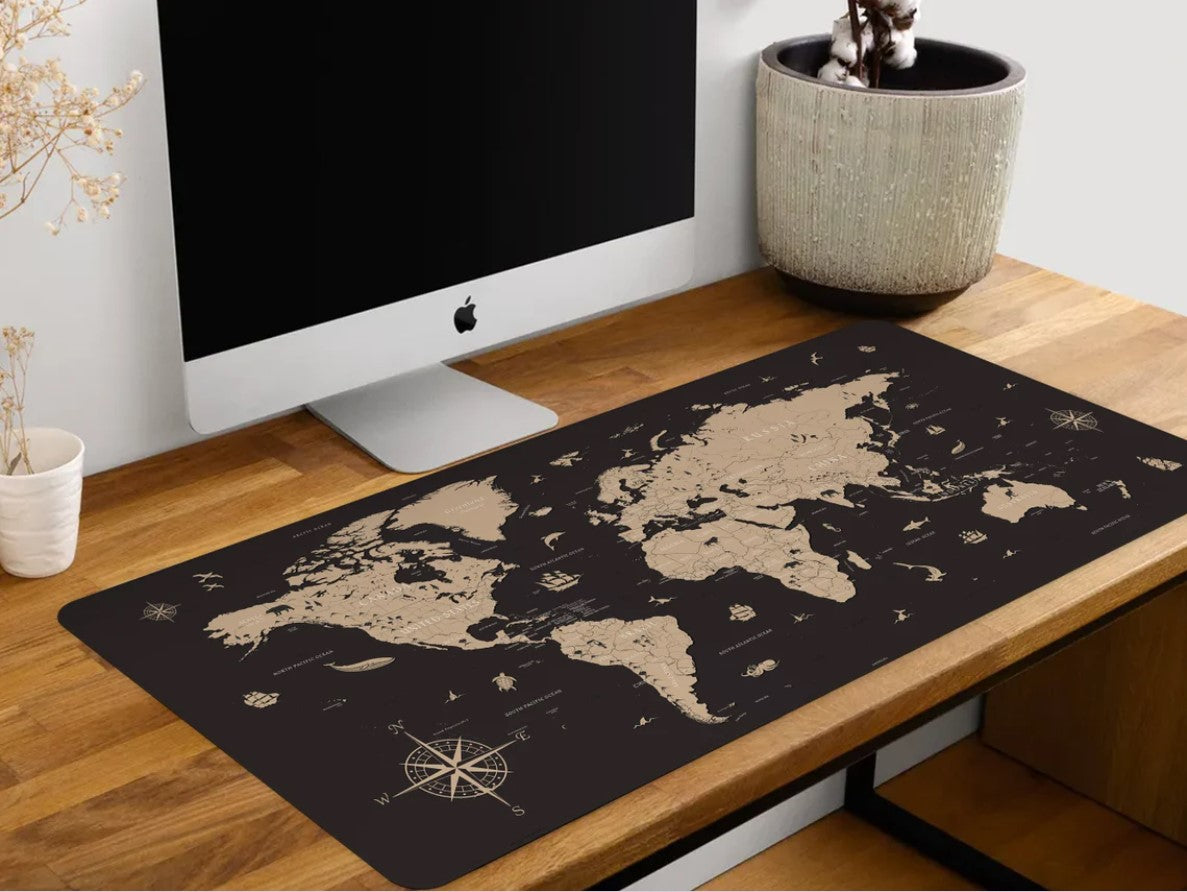 World Map Mouse Mat - Nearkii