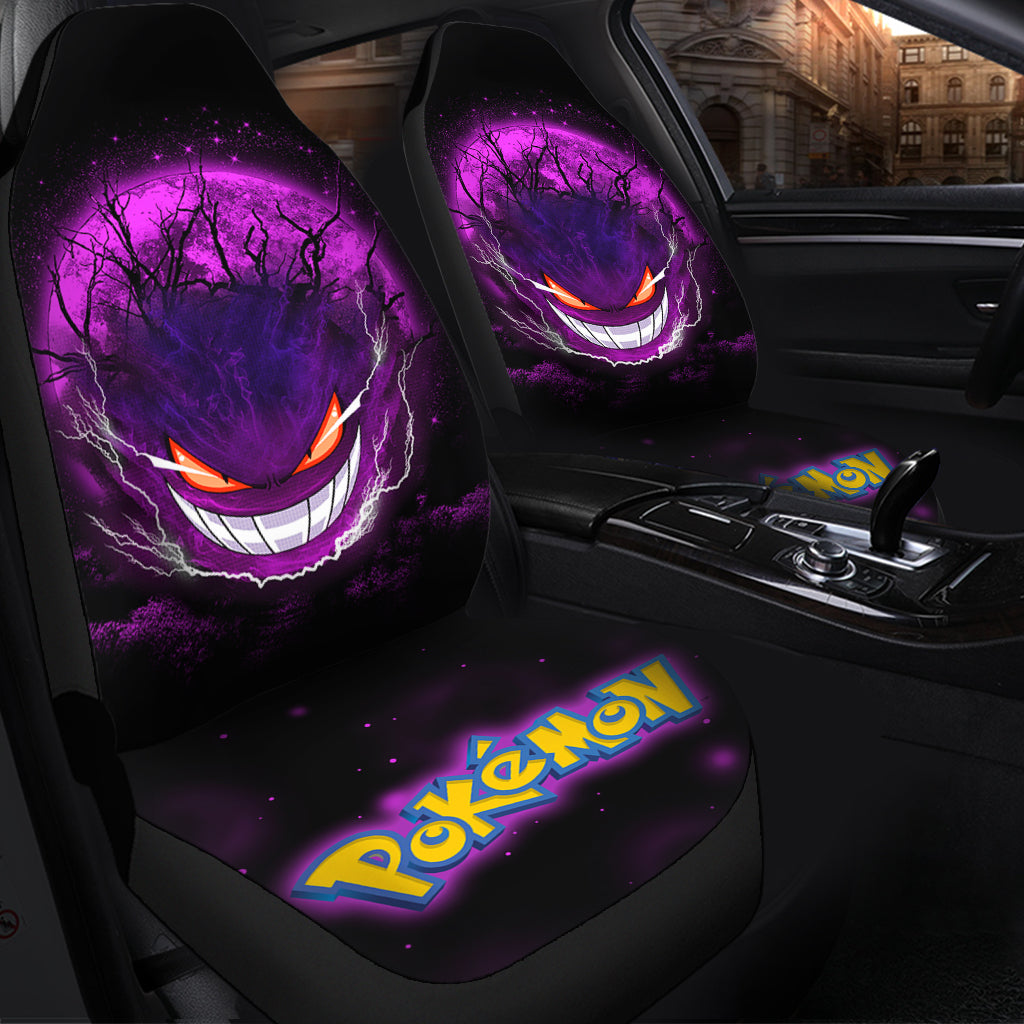 Gengar Pokemon Ghost Scary Moonlight Premium Custom Car Seat Covers ...