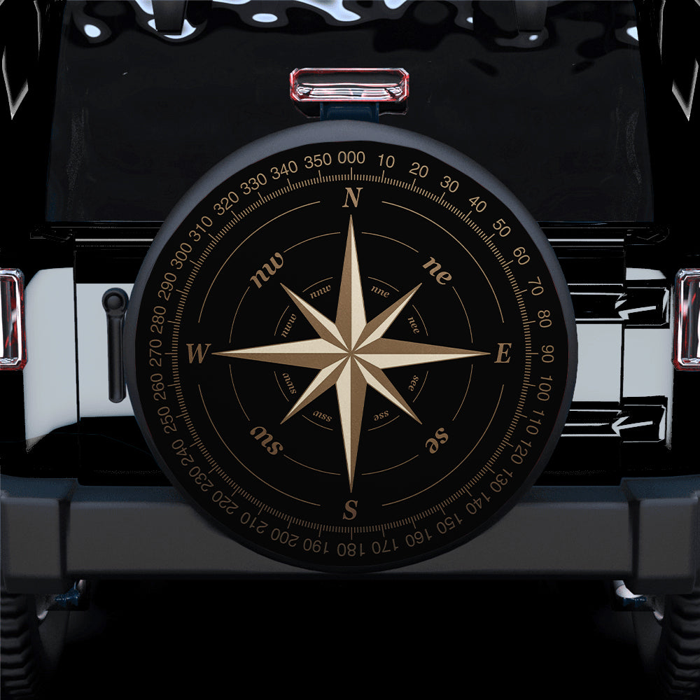 Compass Car Spare Tire Covers Gift For Campers - Nearkii