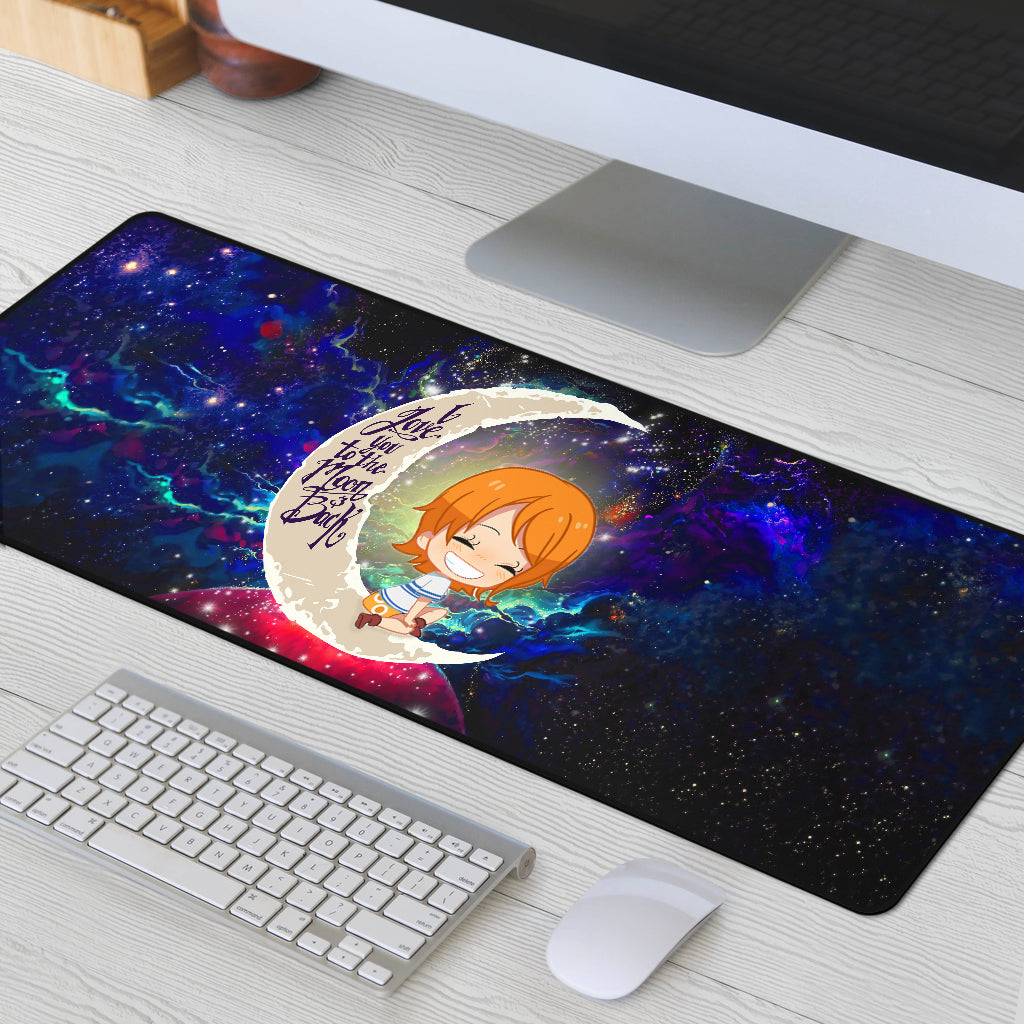 Nami One Piece Love You To The Moon Galaxy Mouse Mat - Nearkii