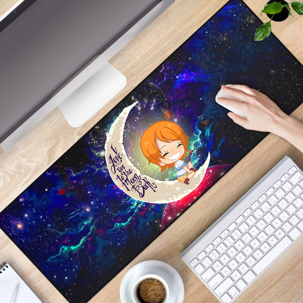 Nami One Piece Love You To The Moon Galaxy Mouse Mat - Nearkii