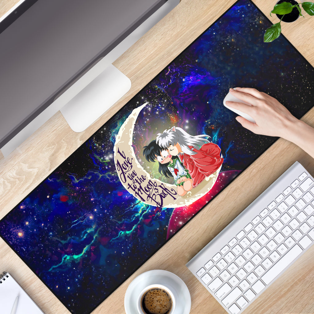 Inuyasha Love Love You To The Moon Galaxy Mouse Mat - Nearkii