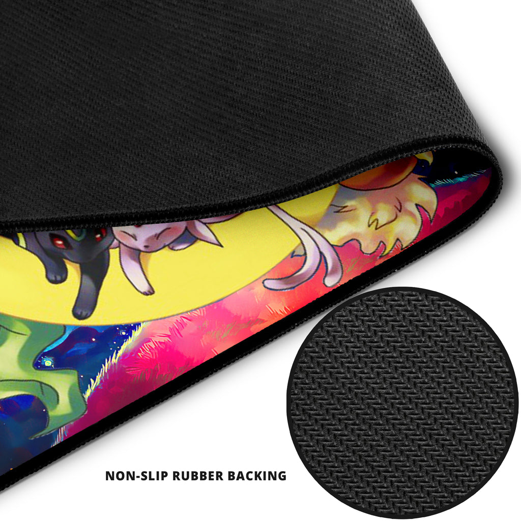 Eevee Evolution Pokemon Family Love You To The Moon Galaxy Mouse Mat ...