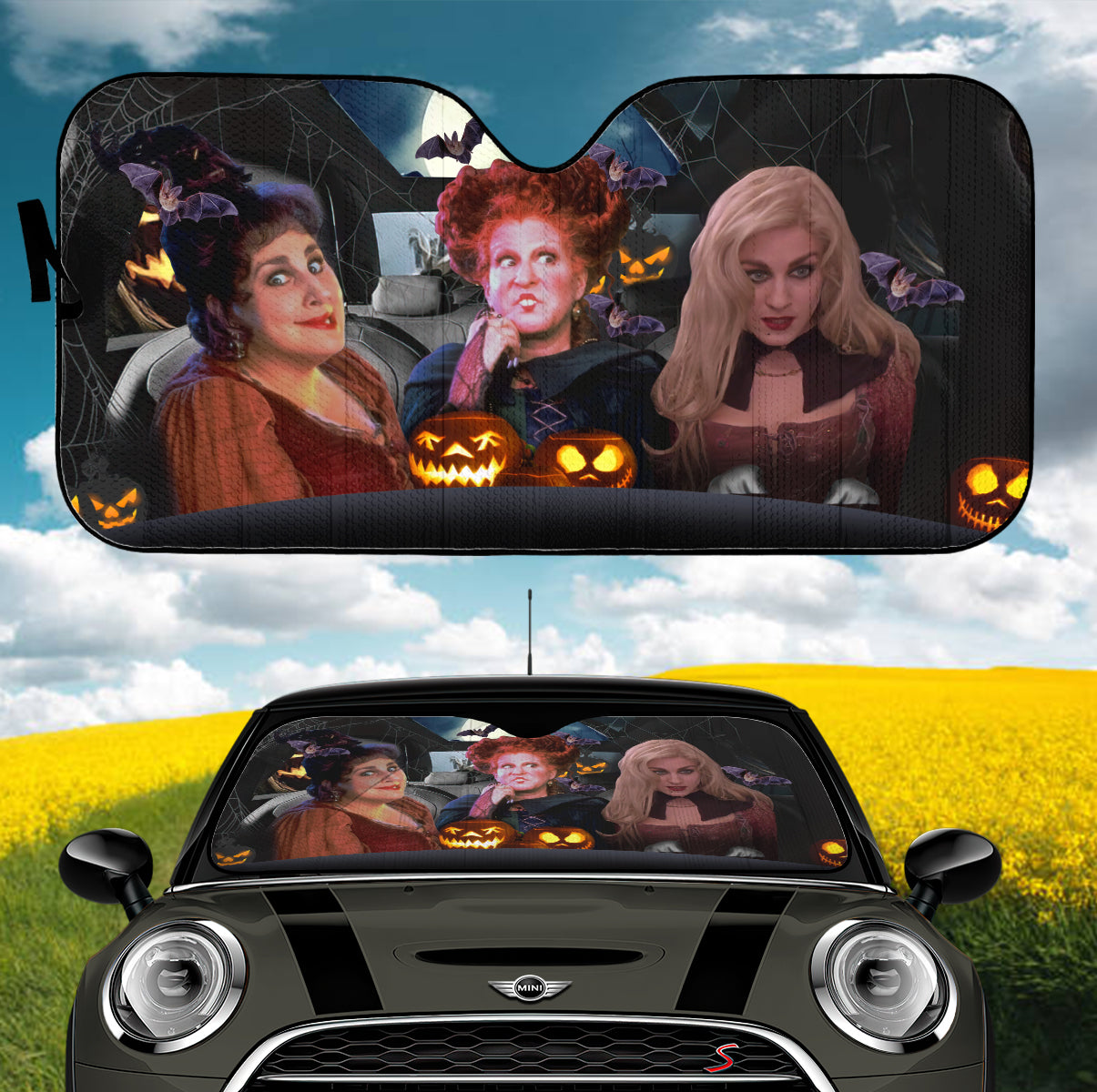 Hocus Pocus Winifred Sarah And Mary Halloween Car Auto Sunshades - Nearkii