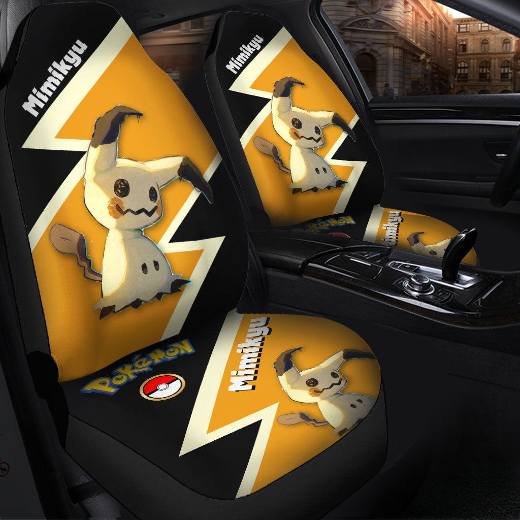 Mimikyu Pokemon Premium Custom Car Seat Covers Decor Protectors - Nearkii