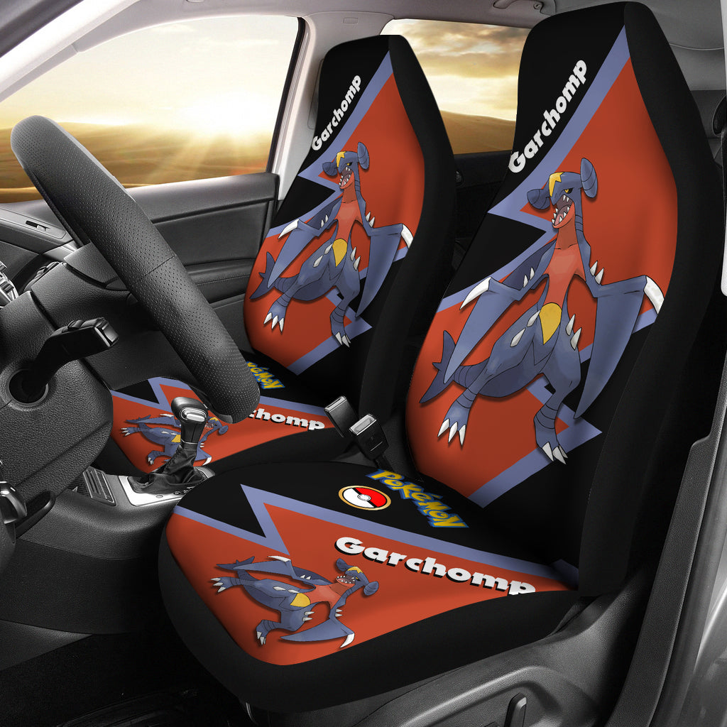 Garchomp Pokemon Premium Custom Car Seat Covers Decor Protectors - Nearkii