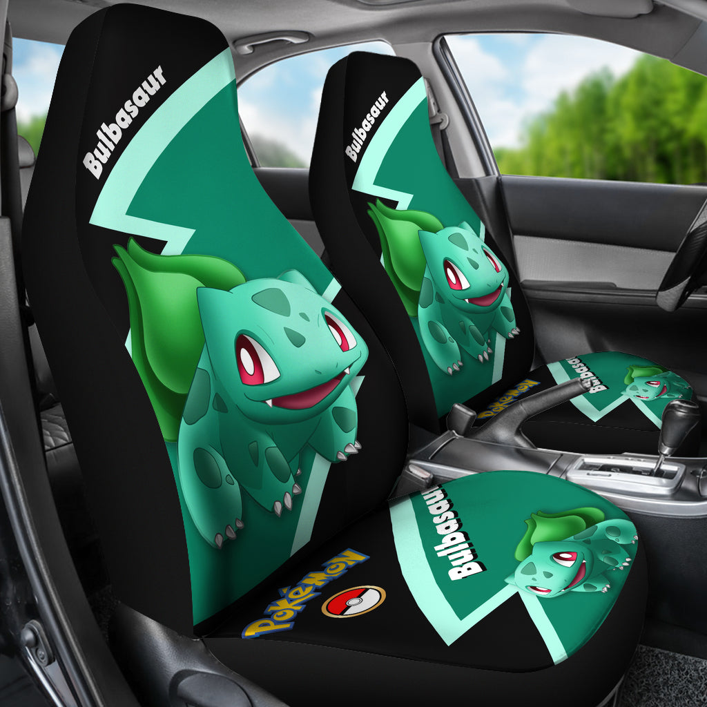 Bulbasaur Pokemon Premium Custom Car Seat Covers Decor Protectors - Nearkii