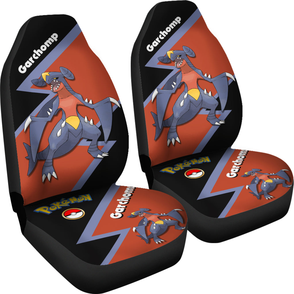 Garchomp Pokemon Premium Custom Car Seat Covers Decor Protectors - Nearkii