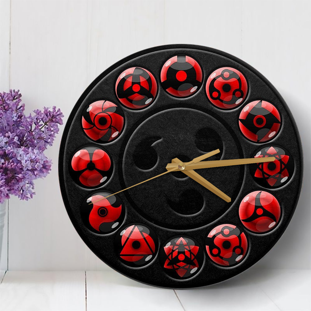 Gengar Evolution Pokemon Ghost Wood Wall Clock - Nearkii