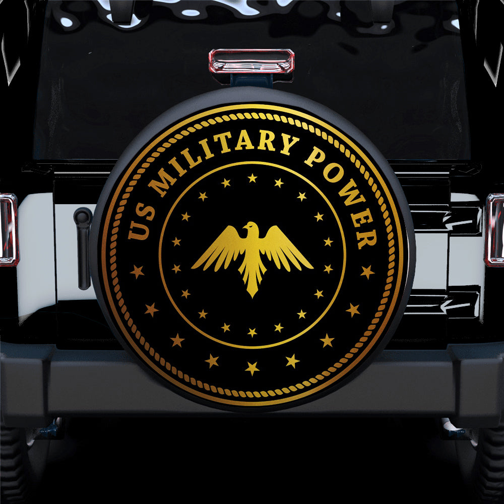 US Military Power Car Spare Tire Covers Gift For Campers - Nearkii