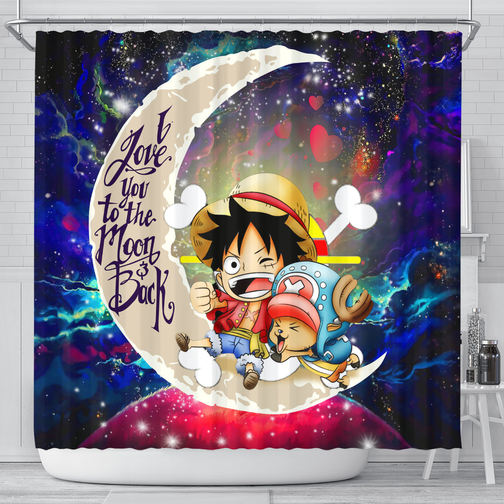 Chibi Luffy And Chopper One Piece Anime Love You To The Moon Galaxy ...
