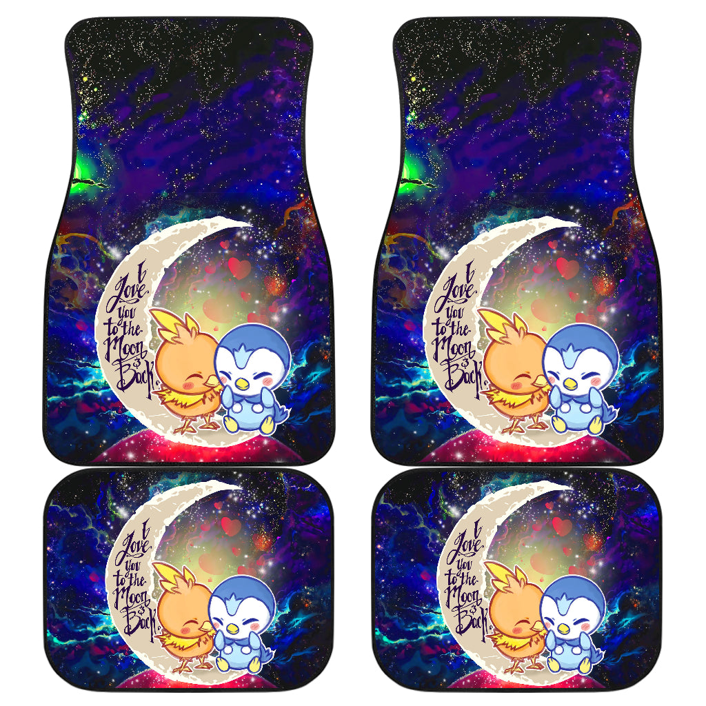 Pokemon Torchic Piplup Love You To The Moon Galaxy Car Floor Mats Car ...