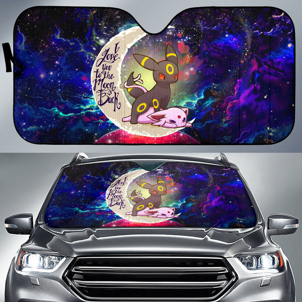 Umbreon Espeon Eevee Evolution Pokemon Love You To The Moon Galaxy Car ...