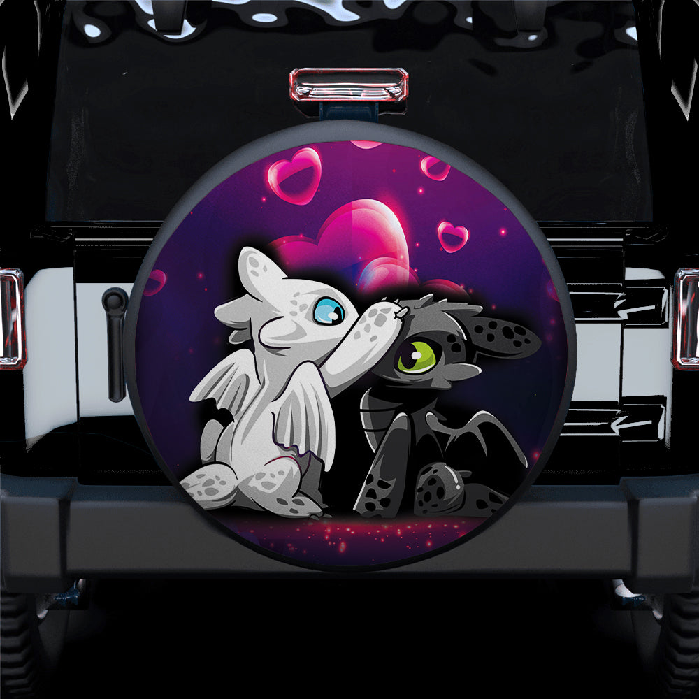 Toothless Love How To Train Your Dragon Jeep Car Spare Tire Covers Gift ...