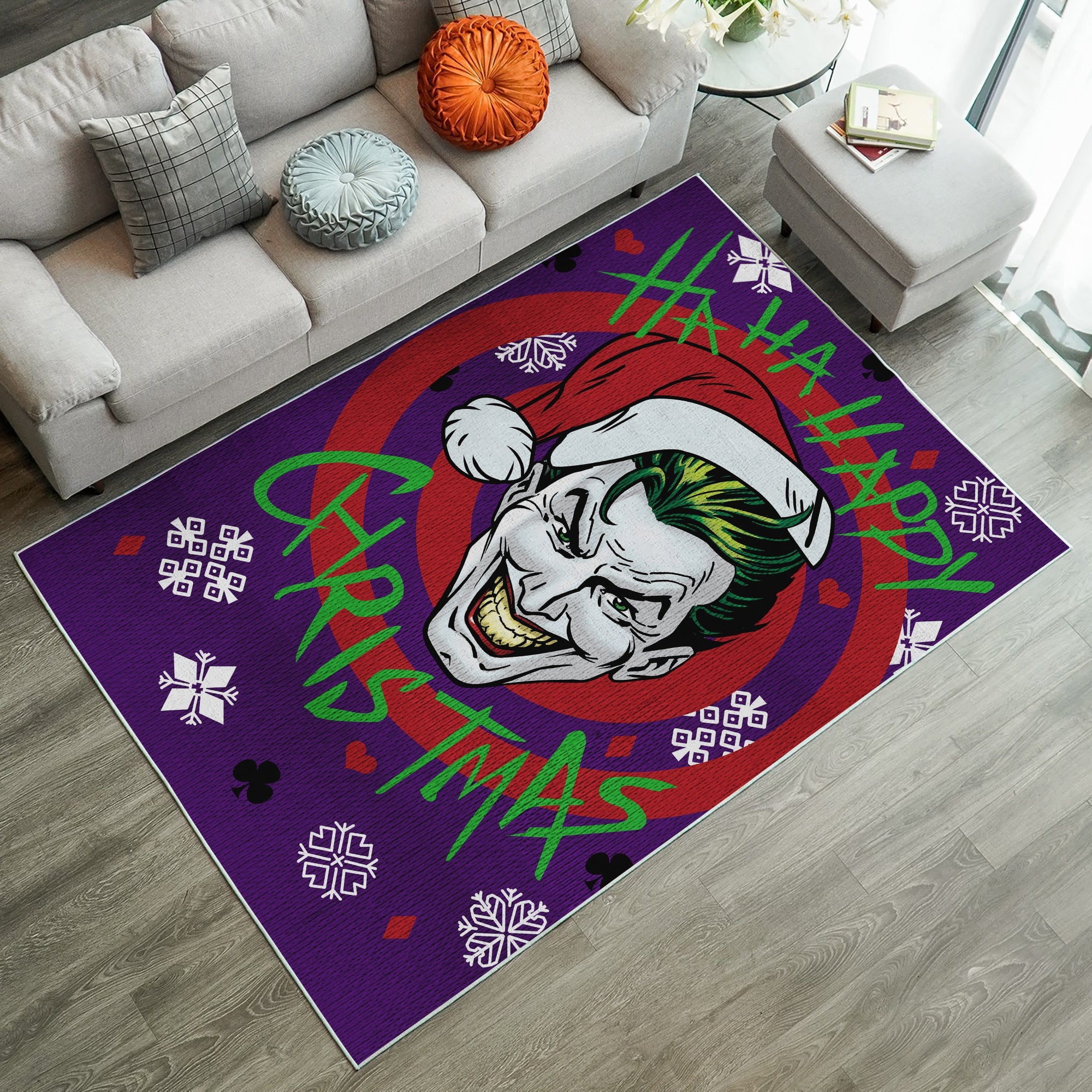 Joker Haha Christmas Rug Carpet Rug Home Room Decor - Nearkii