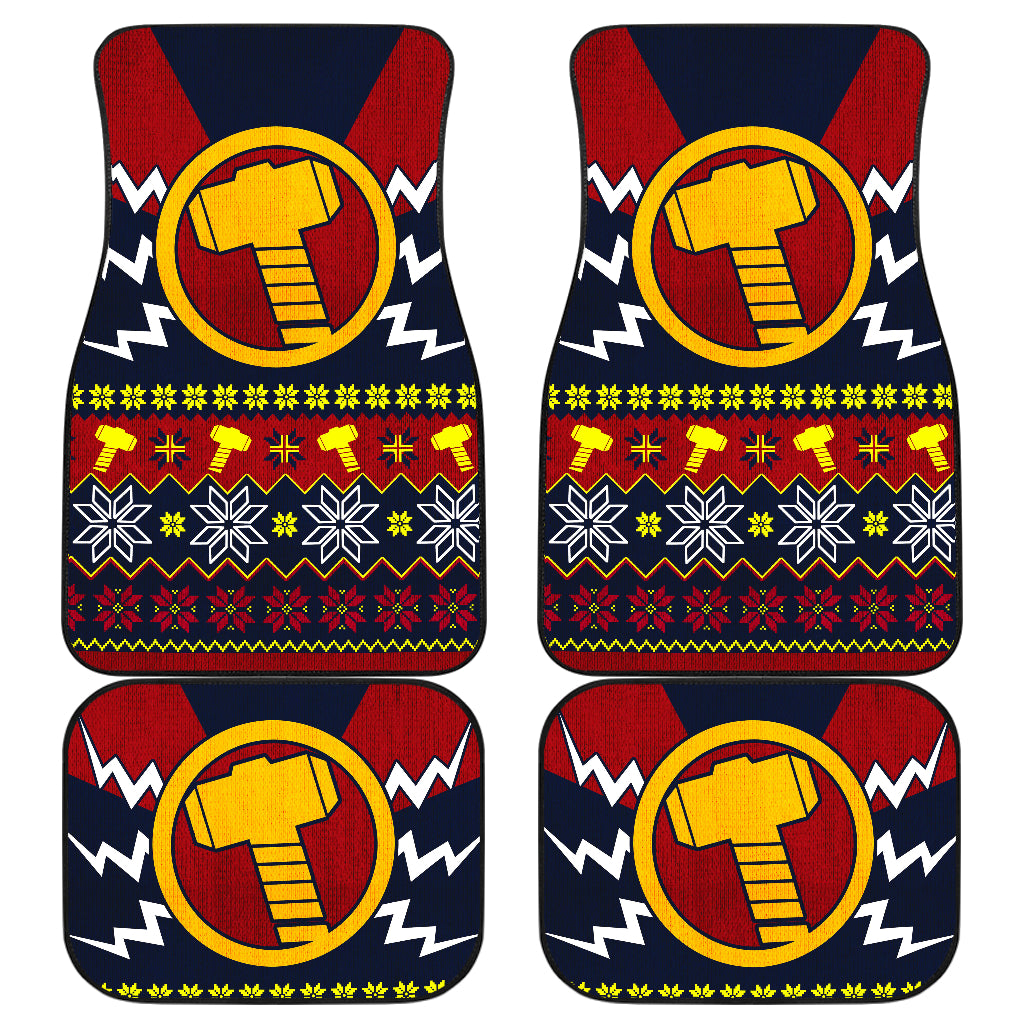 Thor Mjolnir Hammer Christmas Car Floor Mats Car Accessories - Nearkii