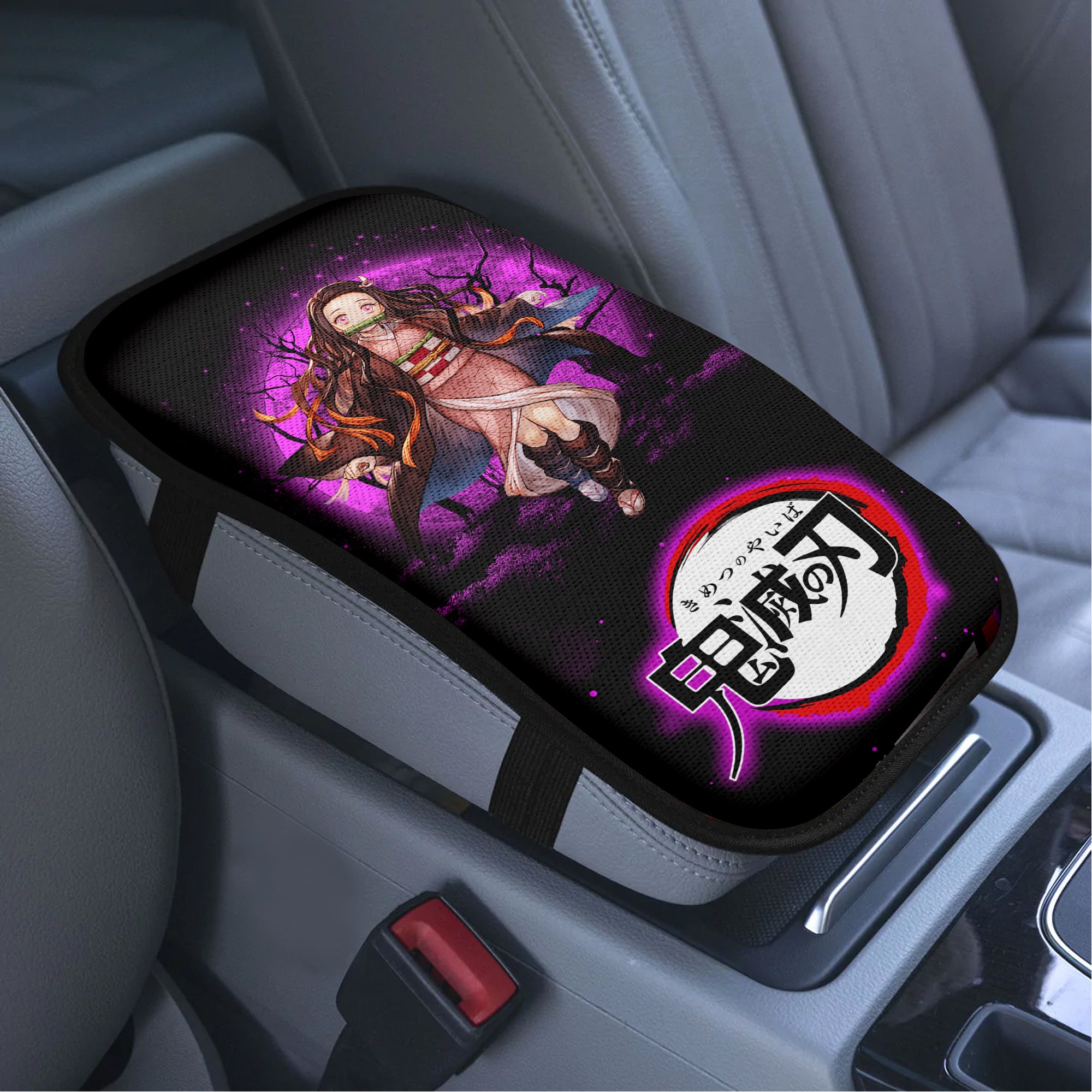 Nezuko Moonlight Premium Custom Armrest Center Console Cover Car ...