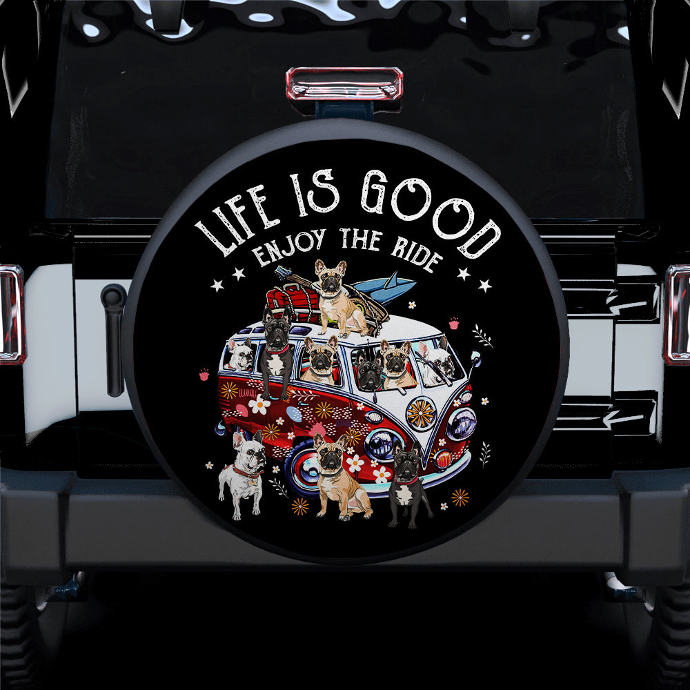 Life Is Good Enjoy The Ride Dogs Van Hippie Car Spare Tire Covers Gift ...