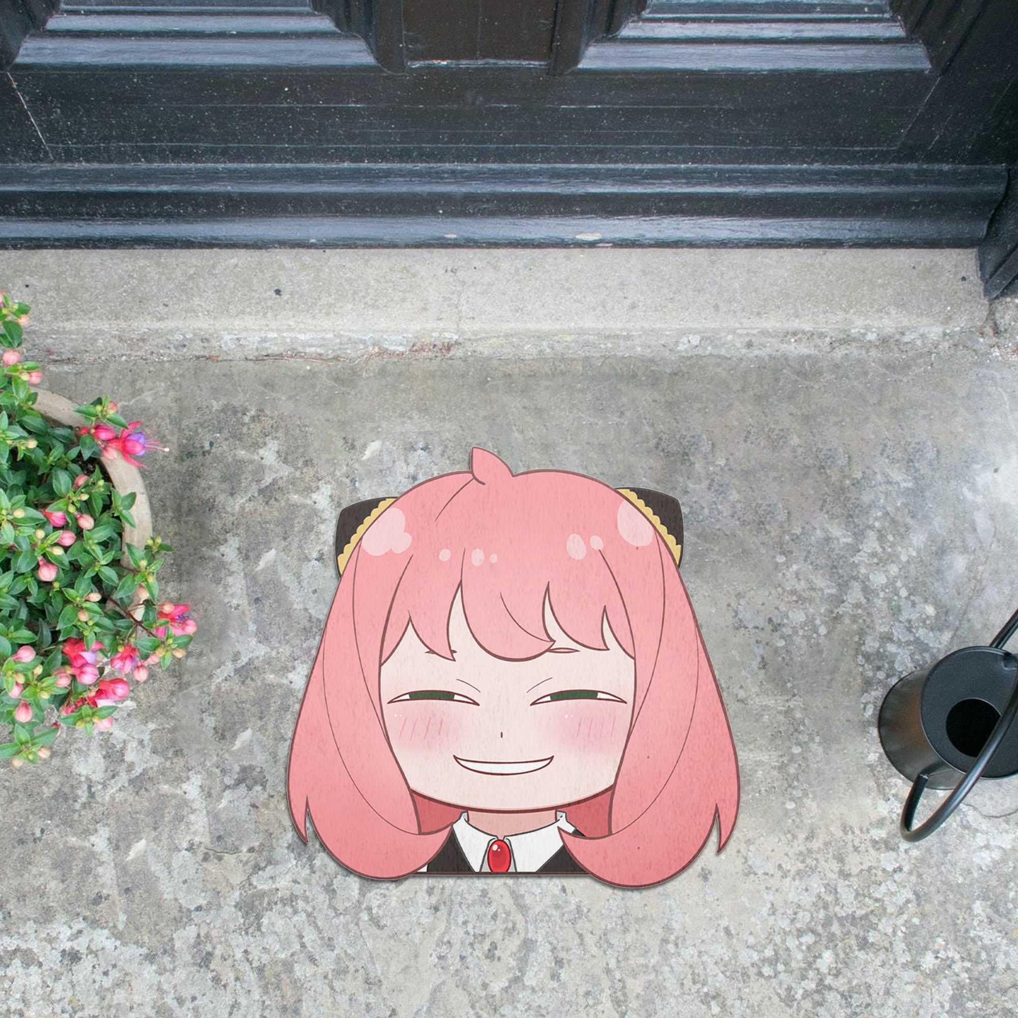 Spy x Family Anya Forger Funny Face Custom Shape Rubber Doormat Home ...